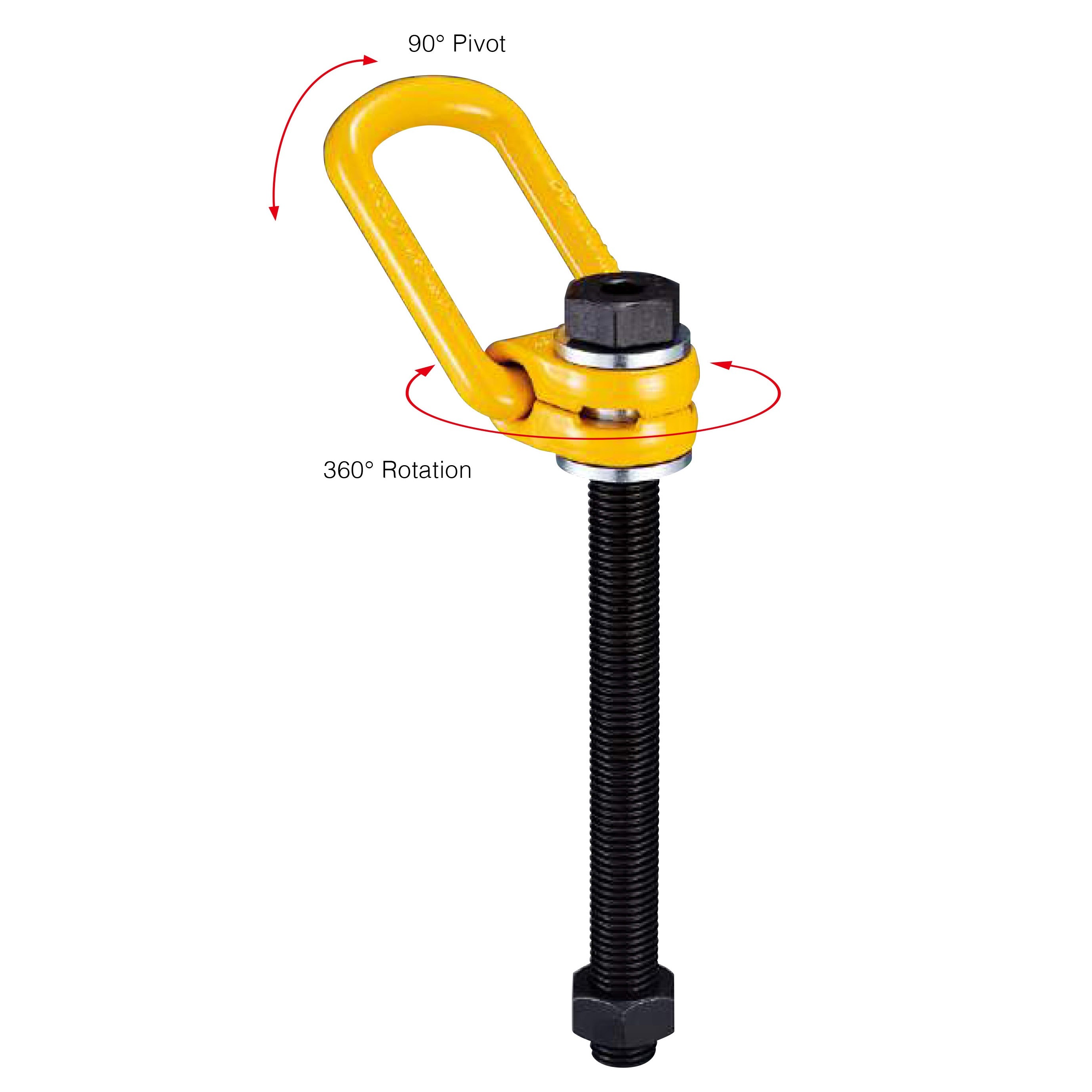 YOKE Type 211 Long Bolt Swivel Hoist Ring | UK Lifting Store